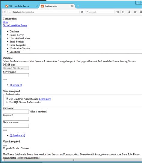 Loading Forms Configuration Page Laserfiche Answers