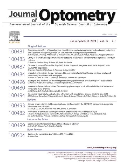 Validation Of The Dyop Visual Acuity Test Journal Of Optometry