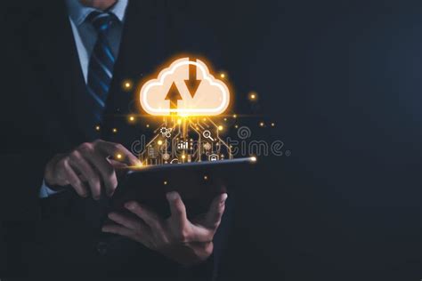 Cloud Computing Show Diagram Representation Technology Icons The