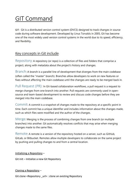 Jayesh Shinde On Linkedin Some Overview Of The Git And Most Used Git Commands