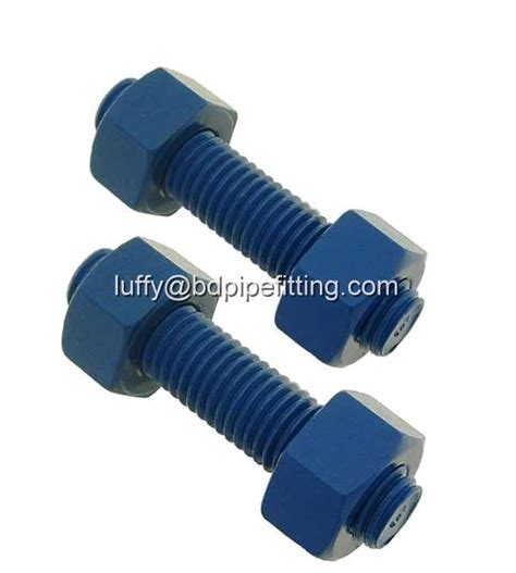 중국 테플론 코팅 스터드 볼트 및 너트 Ptfe 패스너 제조업체