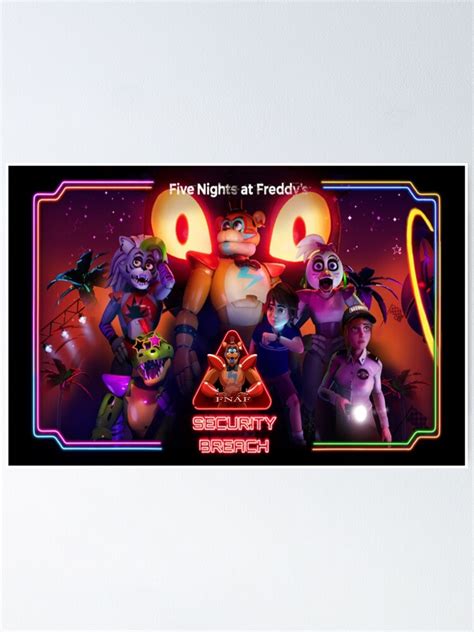 Fnaf Security Breach Poster For Sale By Imrankhan Redbubble