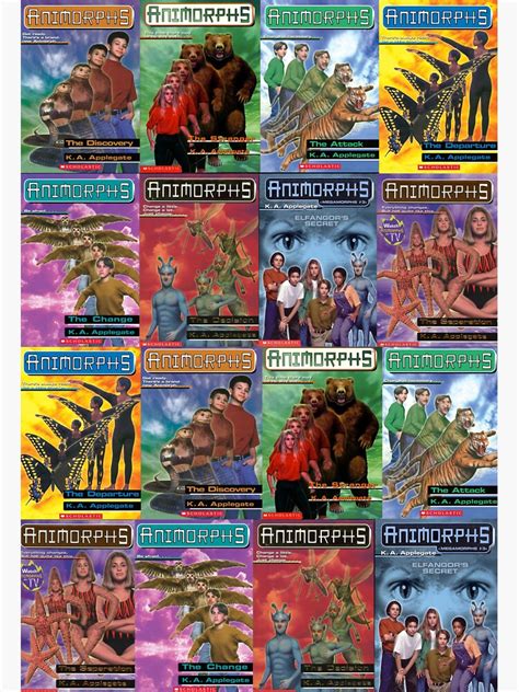 Animorphs Book Covers Sticker By Meowfresh Redbubble