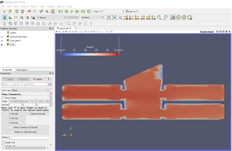 Openfoamのビューワーparaviewの使い方・tips Walk Thru