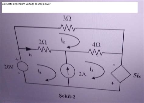 Solved Calculate Dependant Voltage Source Power 30 M 20 12