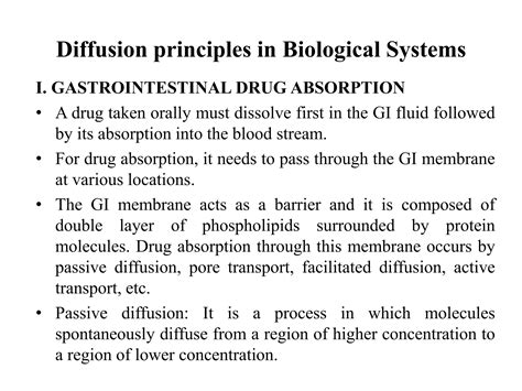 Diffusion Principles In Biological System Pdf