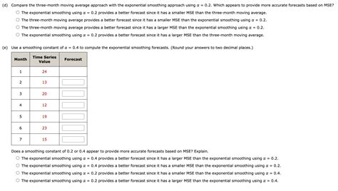 solved b develop the three month moving average forecasts
