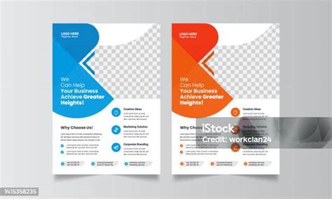 기업 비즈니스 전단지 포스터 팜플렛 브로셔 커버 템플릿 디자인 A4 용지 크기에 파란색 마케팅 사업 제안 홍보 광고 출판 표지 0명에 대한 스톡 벡터 아트 및 기타 이미지