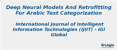 Retrofitting For Arabic Text Categorization Python Projects S Logix