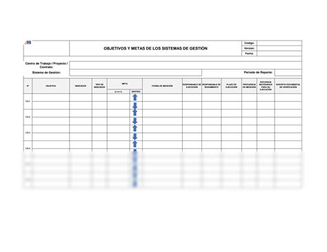 Solution Sig F 09 Objetivos Y Metas De Los Sistemas De Gesti N Rev 0