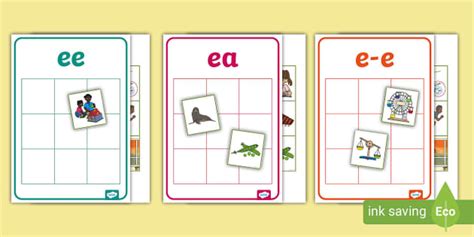Alternative Long Ee Sorting Cards Activity Teacher Made