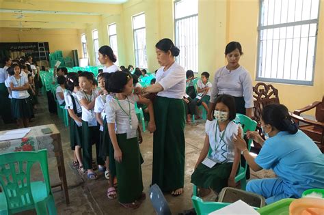 ကျောင်းအခြေပြု သားအိမ်ခေါင်းကင်ဆာ ရောဂါကာကွယ်ဆေးများကို မြိတ်မြို့နယ်အတွင်းရှိ အခြေခံပညာကျောင်းမ