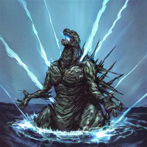 Byneet Godzilla Godzilla Series Godzilla Minus One Toho Highres Atomic Breath Blue Sky