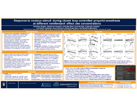 Pdf Response To Noxious Stimuli During Closed Loop Controlled Propofol Anesthesia At Different