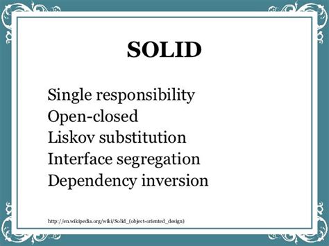Single Responsibility Principle