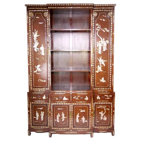 A Pair Of Spanish Colonial Viceregal Mother Of Pearl Inlaid Bureau