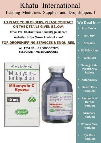 Mitomycin C 10 Mg Injection By Biochem Dosage Form 40mg Packaging Vial At ₹ 3500 Vial In Nagpur