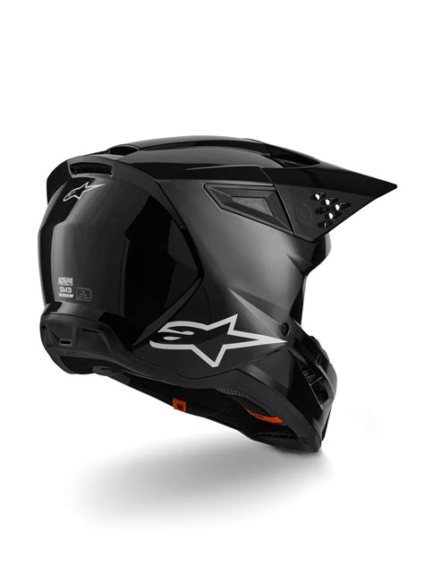 Sm3 Solid Helmet Ece06 Black Mx Helmet Alpinestars®