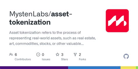 Github Mystenlabsasset Tokenization Asset Tokenization Refers To