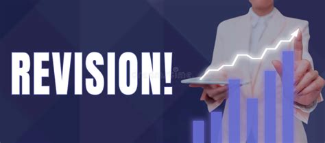 Text Sign Showing Revision Business Showcase Action Of Revising Over