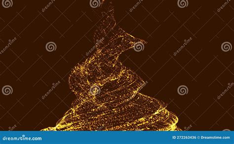 Tornado Abstract Digital Swirl Rotating Swirling Shapes Particles Tornado Formation Stock