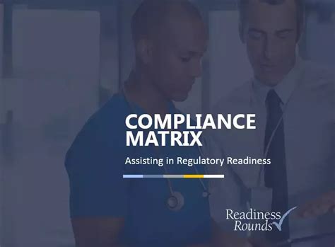 Compliance Matrix Reporting Guide Readiness Rounds