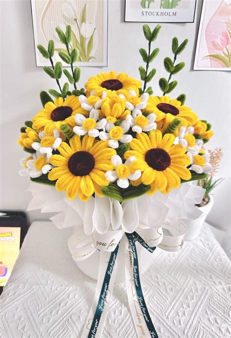 กระถางดอกไม้ลวดกำมะหยี่🪴กระถางดอกทานตะวัน🌻แจกันดอกไม้แสดงความยินดี🌼ดอกไม้งานเกษียณ Shopee Thailand