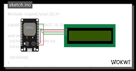 Lcd I2c With Esp32 Copy Lcd Septi Wokwi Esp32 Stm32 Arduino Simulator