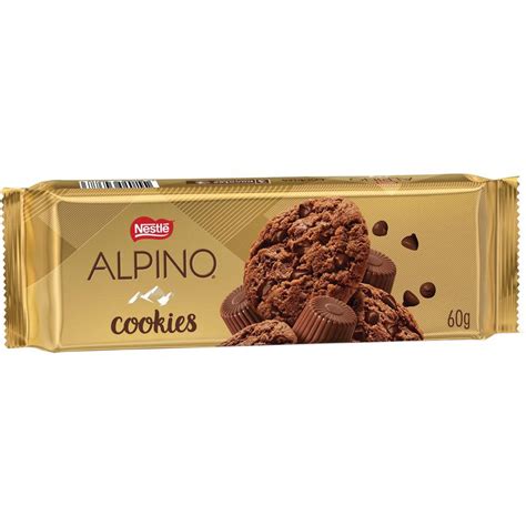 Cookies Nestlé Alpino Chocolate 60g Com 3 Unidades Supermercado Coop