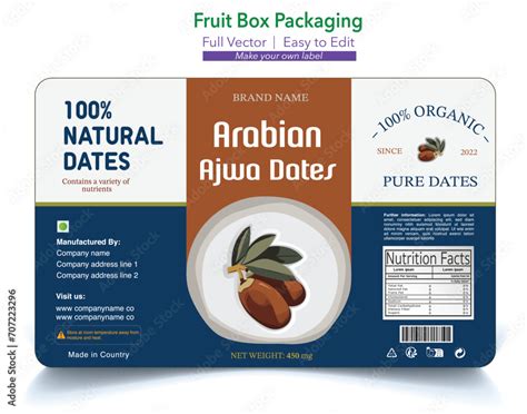 Dates Packaging Ajwa Dates Arabian Dates Packaging Product Packaging