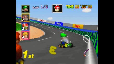 Mario Kart 64 Luigi Raceway N64 Youtube