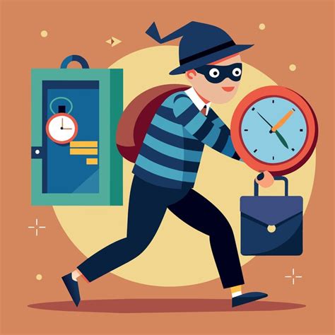 Premium Vector Steal Time Productivity Or Procrastination Problem Work Efficiency To Finish In