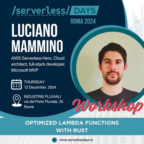 Serverlessdays2024 Rome Rust Lambda Aws Lambda