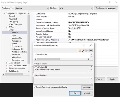 Including The Library In Your Project Auburn Fastnoise Wiki Github