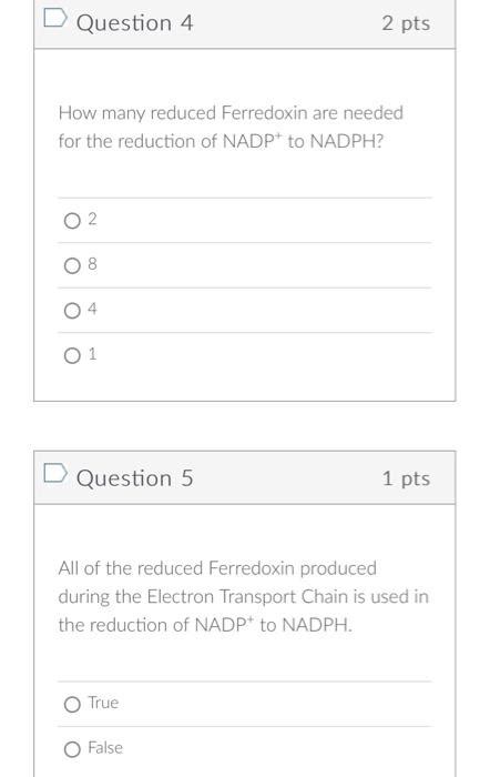 Solved How Many Reduced Ferredoxin Are Needed For The