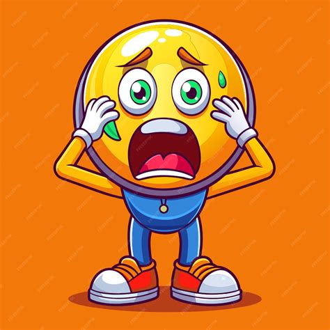 Stressed Emoji Vector Illustration Cartoon Premium Ai Generated Vector