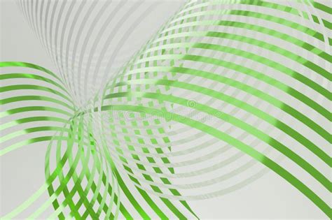 Mesmerizing Abstract Background With Metallic Green Swirls Smooth