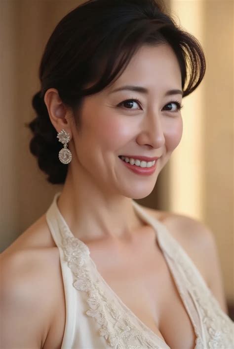 熟女日本人女性 48歳 Ultra 現実的 高解像度 クローズアップ 傑作 シネマチックな照明 鮮明なフォーカス Seaart Ai