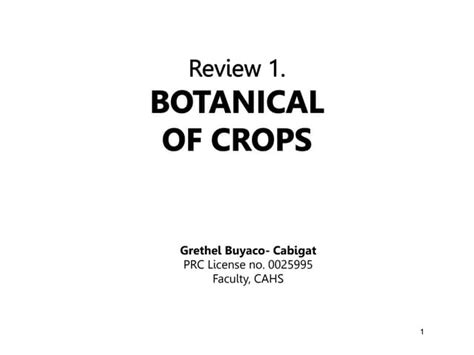 1 Botanical Classificationppt