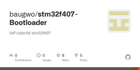 Github Baugwostm32f407 Bootloader Iap Code For Stm32f407