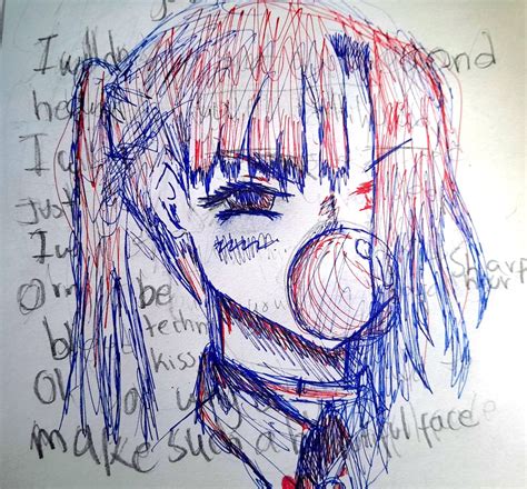 Sara But Shes High And Blowing A Bubble Gum Ryourturntodie