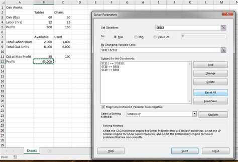Need Help Identifying Variables And Constraints In Excels Solver Add In Rexcel