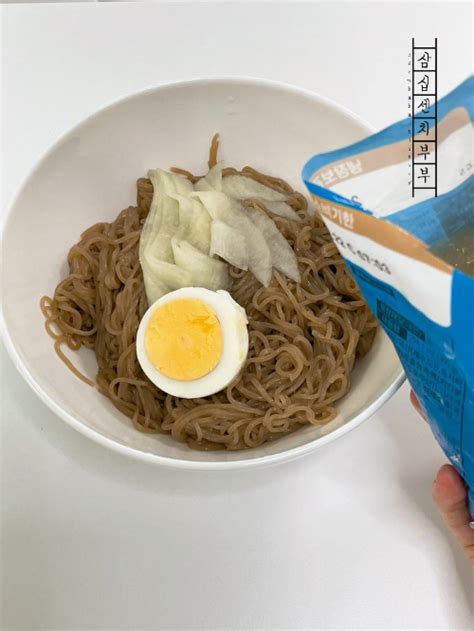 물냉면 CJ 동치미 냉면육수로 물냉면 만들기