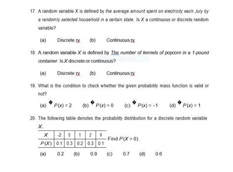 Solved A Random Variable X Is Defined By The Average Amount