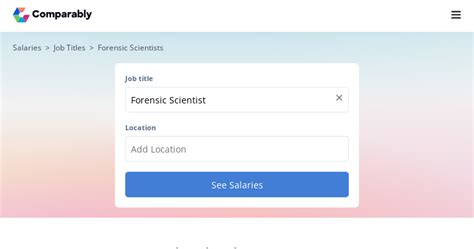 Forensic Scientist Salary November 2023