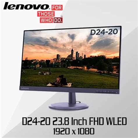 Jual Monitor Led Lenovo D24 D24 20 24 1080p Vga Hdmi Freesync Shopee