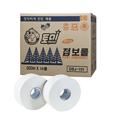 점보롤 화장지 300m2겹16롤 엠보싱101 절취선있슴 롤휴지 대용량 화장실용휴지 정량특가 티몬