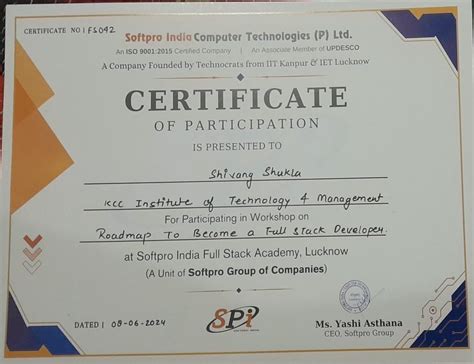 Shivang Shukla On Linkedin Fullstackdevelopment Softproindia Upidaktu