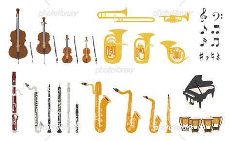 楽器 手描きイラスト イラスト素材 3113182 フォトライブラリー Photolibrary