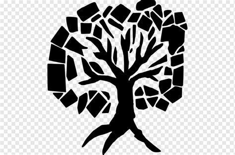 Art Graphy Tree Leaf Branch Monochrome Png PNGWing